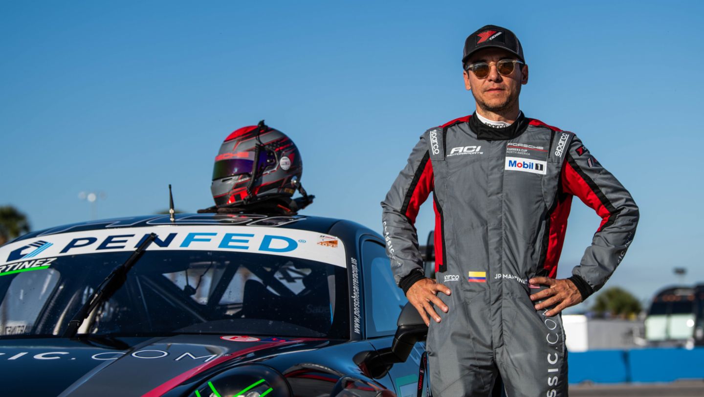 Porsche Carrera Cup opener at Sebring swept by Dickinson, Martinez and Blind - Porsche Newsroom USA